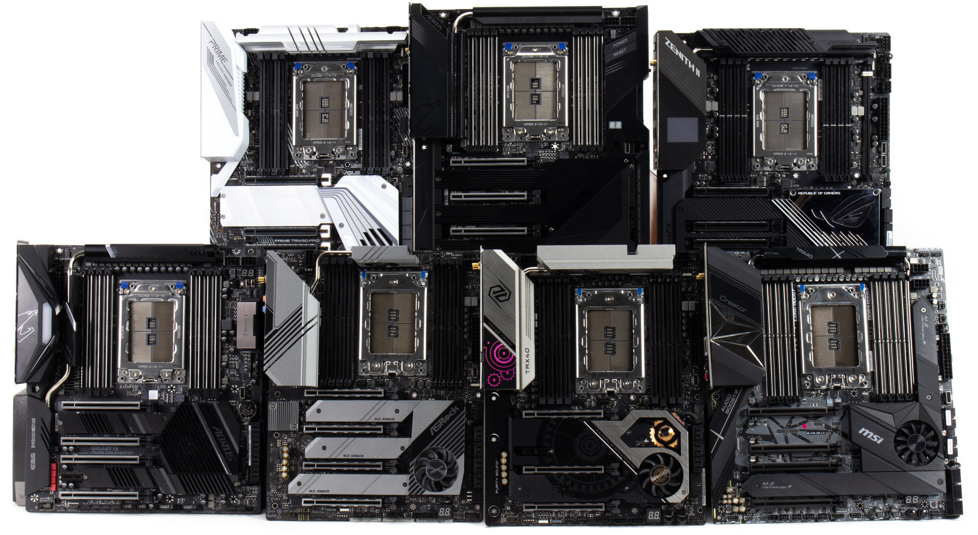 8x AMD TRX40 moederborden test: monster-CPU zoekt monsterbord ...