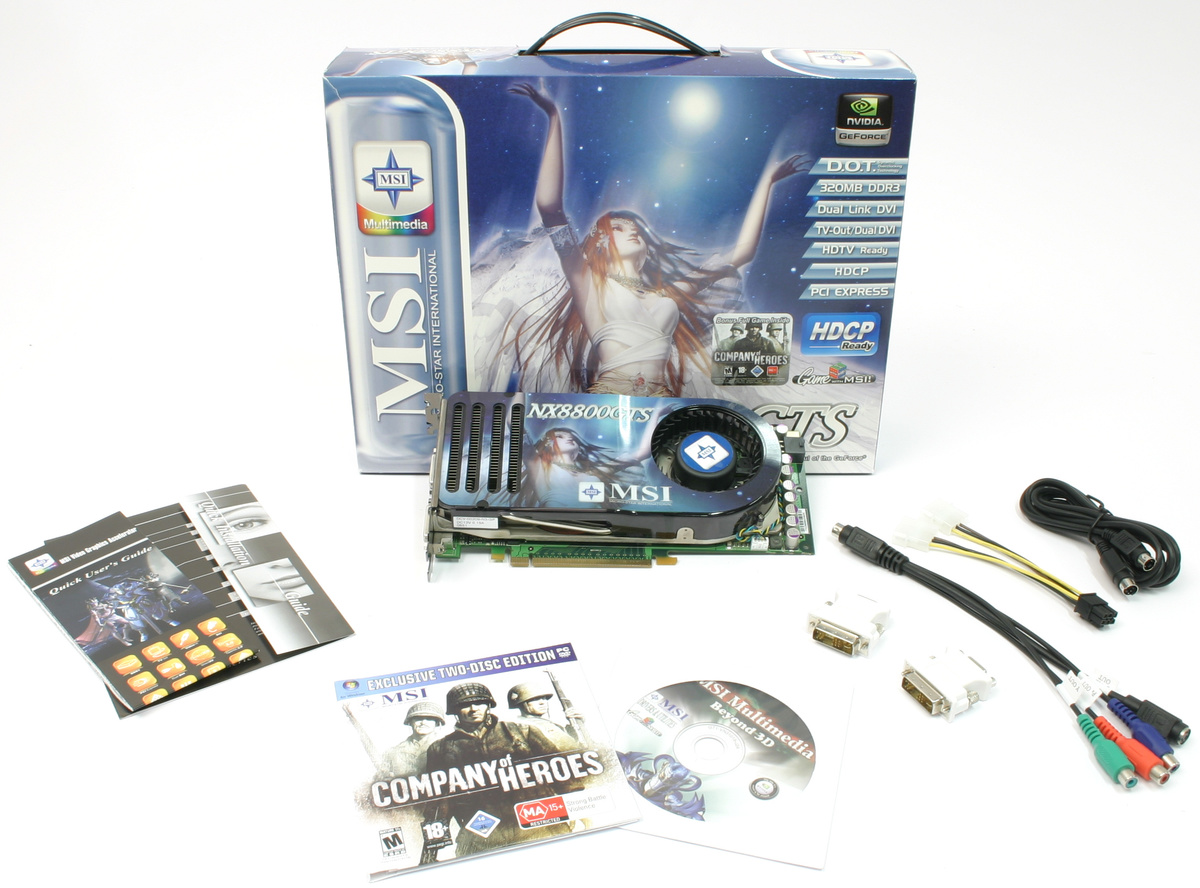 MSI GeForce 8800 GTS 320 MB Quick-test - Hardware Info