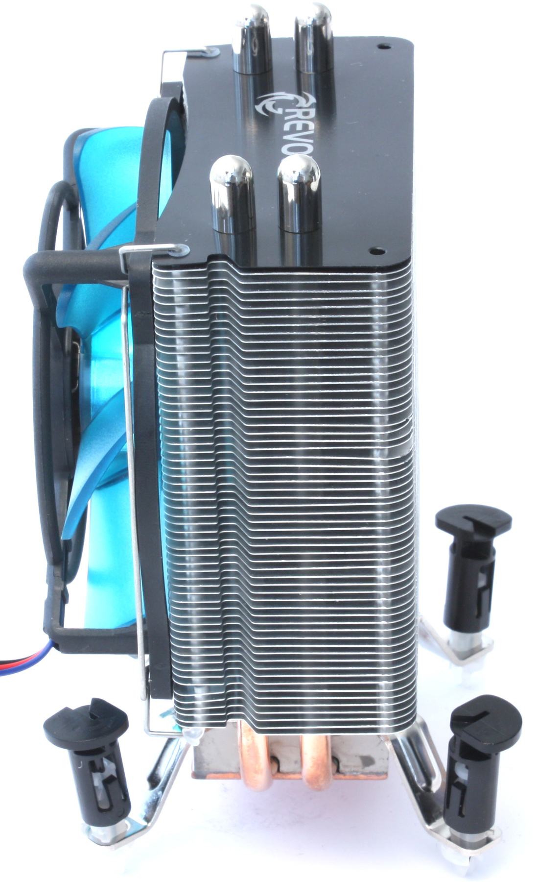 12 budget CPU-koelers review - Revoltec Pipe Tower LGA-T1 - Hardware Info