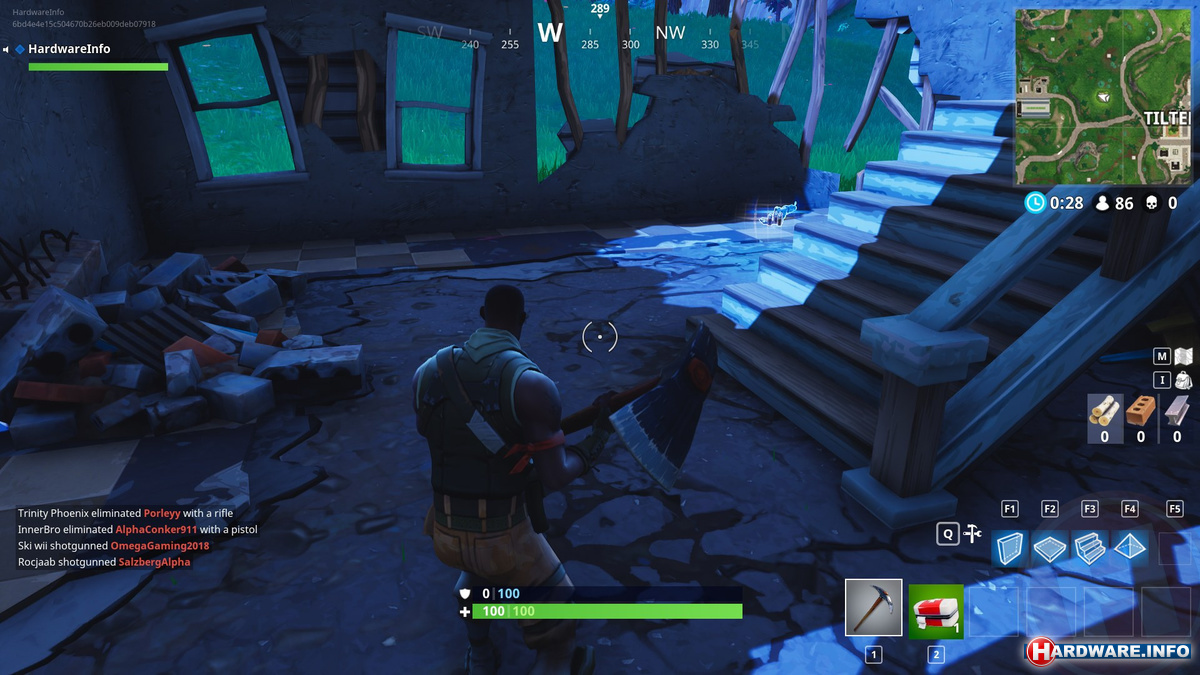 Fortnite review: benchmarks met 30 videokaarten, Intel & AMD - Invloed ...